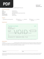 TD Bank Direct Deposit Authorization Form | PDF | Finance & Money ...