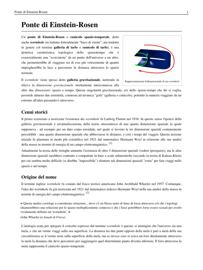Ponte Di Einstein-Rosen | PDF