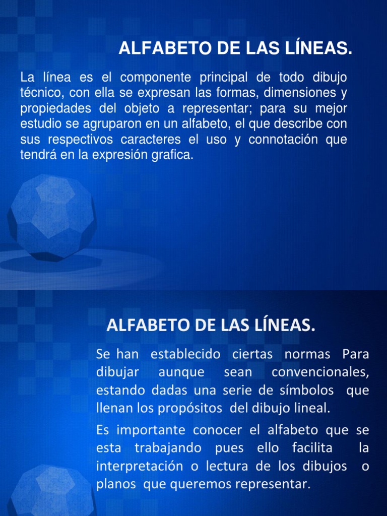4alfabeto de Las Líneas | PDF | Dibujo técnico | Dibujo
