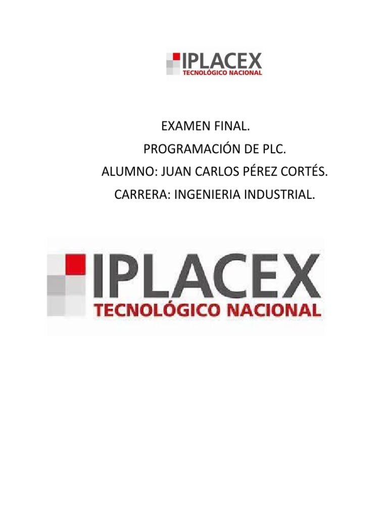 Examen Final: Programación de PLC | PDF