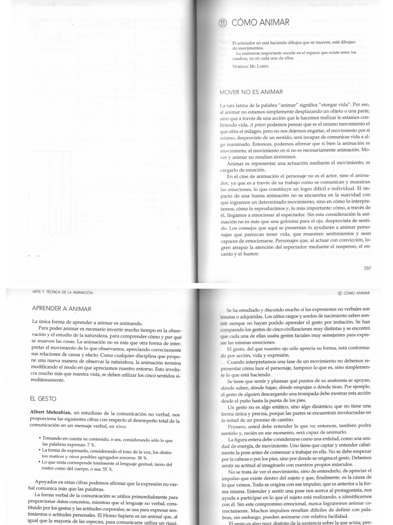 Arte y Tecnica de La Animacion Rodolfo Saenz Animar | PDF