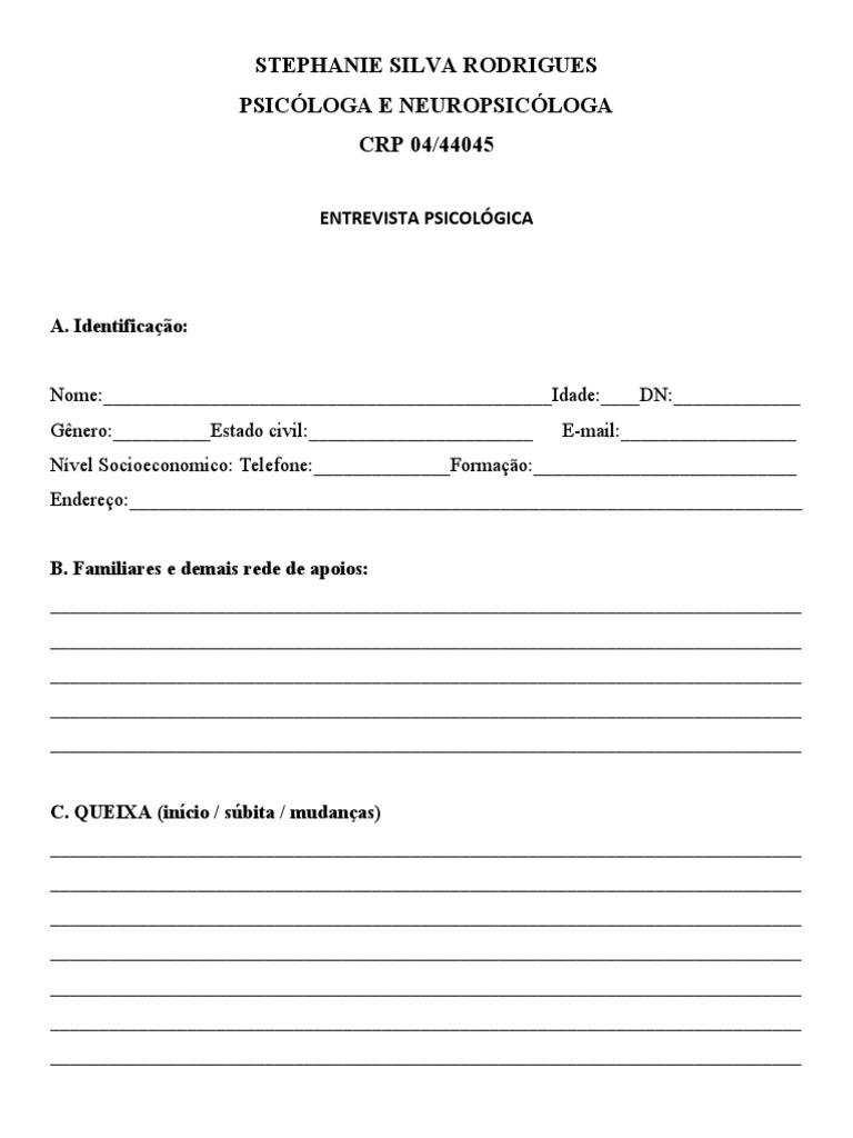 Roteiro de Entrevistas | PDF