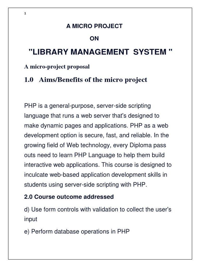 Library Management System 22619 WBP | PDF