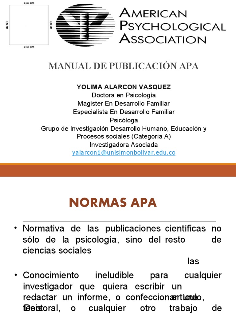 Normas APA 6ta Versión | PDF