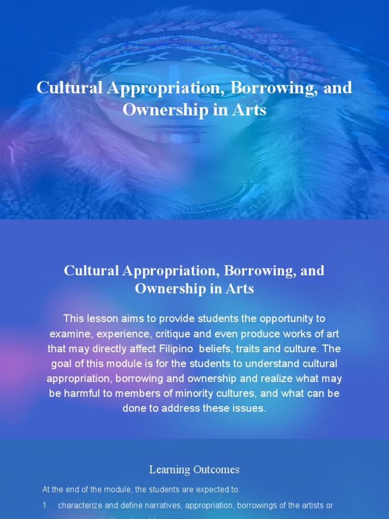 Cultural Appropriation Presentation | PDF | Identity (Social Science ...