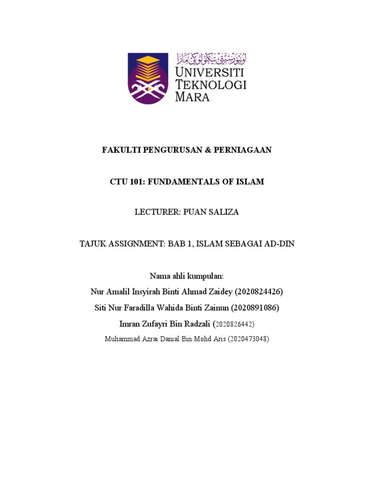 Assignment Ctu Lengkap | PDF