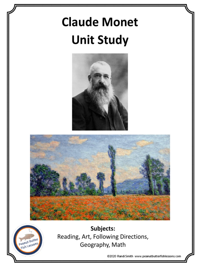 Claude Monet Unit Study | PDF | Claude Monet | Impressionism