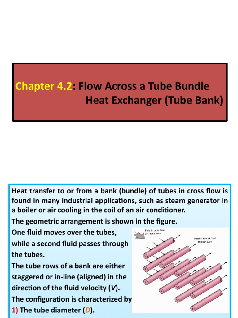 Flow Across A Tube Bundle Heat Exchanger (Tube Bank) | PDF