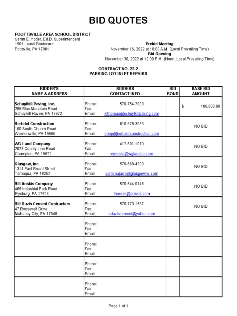 20-008 Planholder List | PDF | Fax