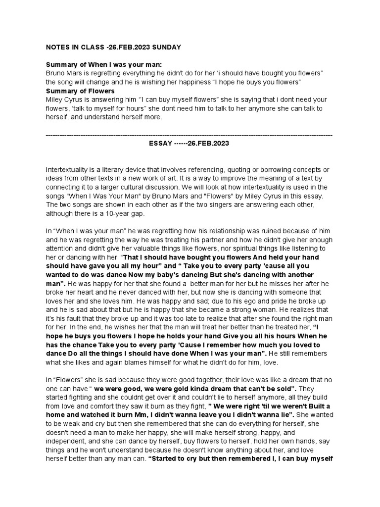 Intertextuality Essay | PDF