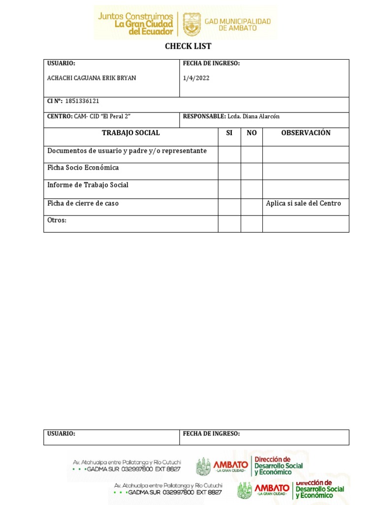 Check List 2023 | PDF | Dieléctrico | Materiales