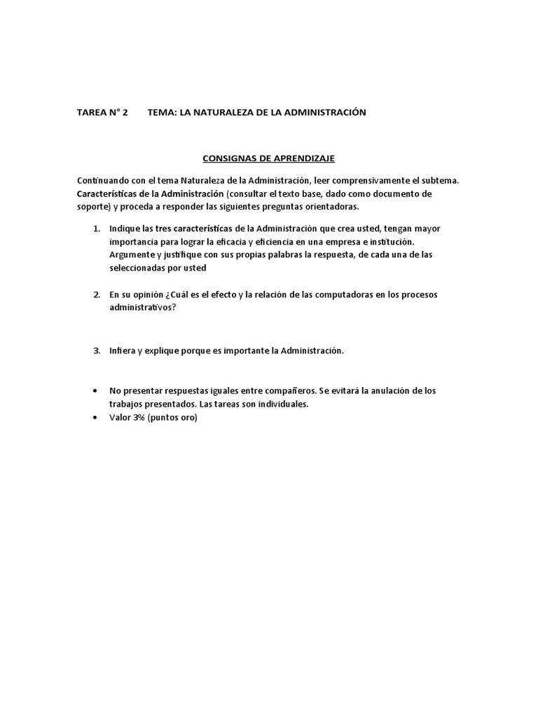 Guia Características de La Admón | PDF