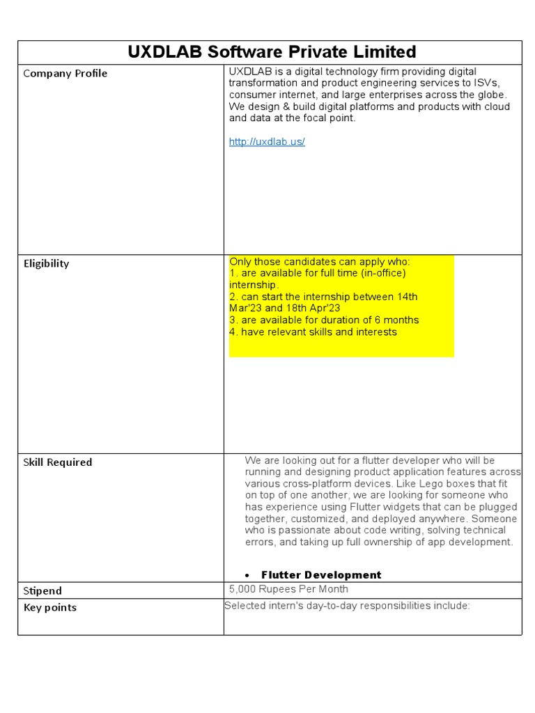 CSE - Internship Prototype | PDF | Internship | Job Hunting