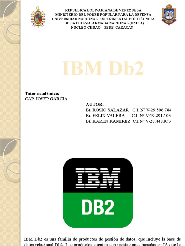 Ibm db2 | PDF | Bases de datos | Base de datos relacional