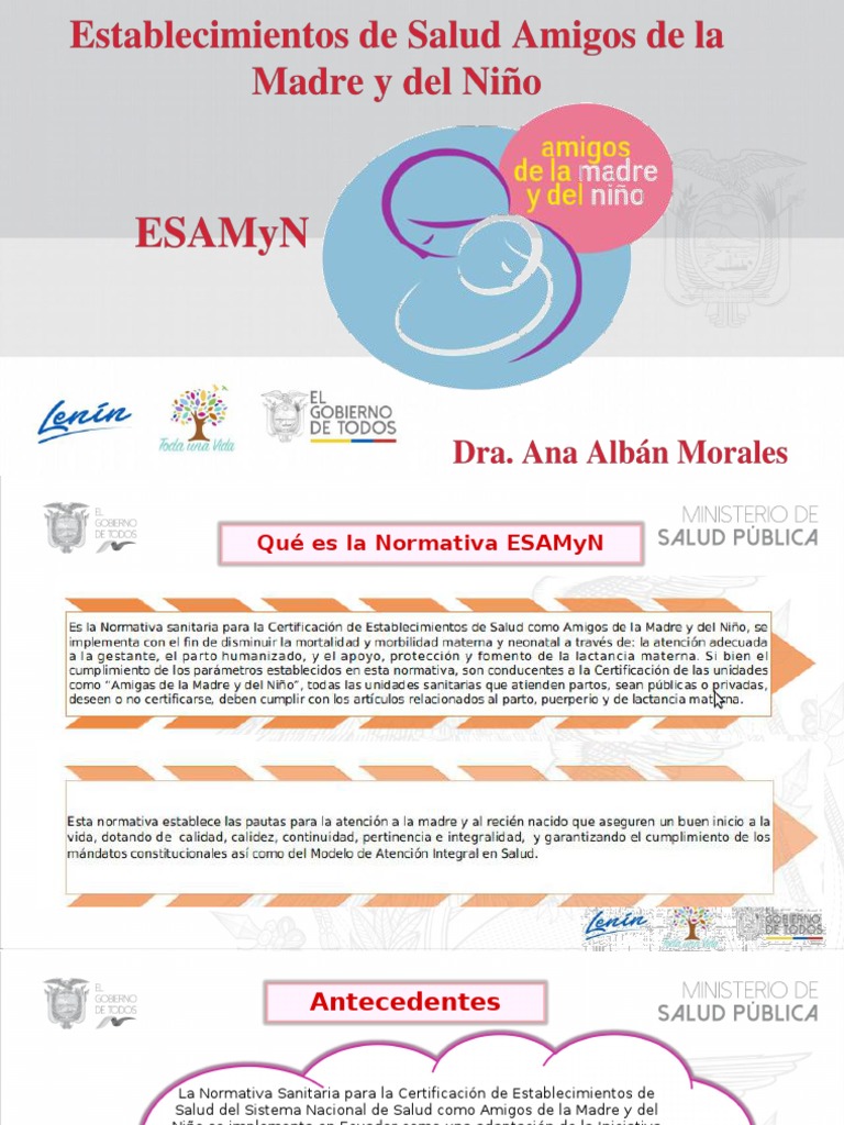 DIAPOSITIVAS ESAMyN | PDF | Amamantamiento | Parto