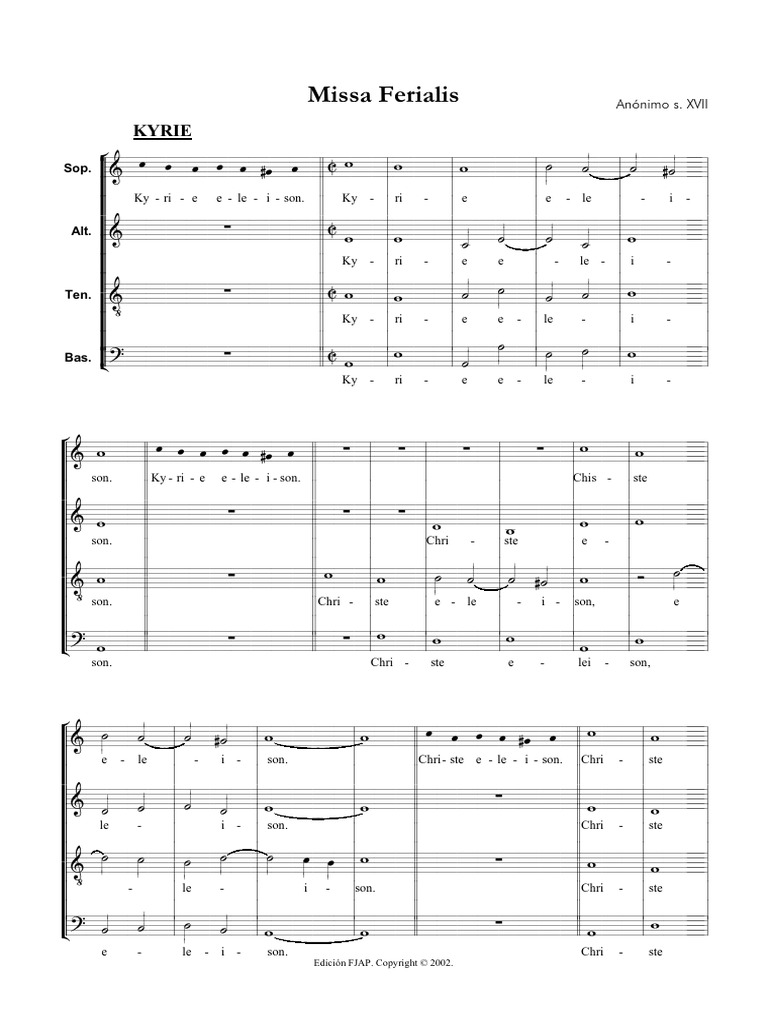 Missa Ferialis | PDF