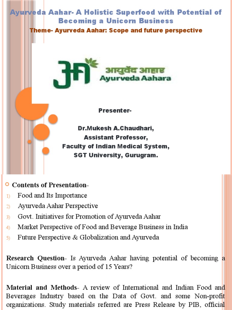 Ayurveda Aahar-ICAPCS | PDF | Ayurveda | Juice