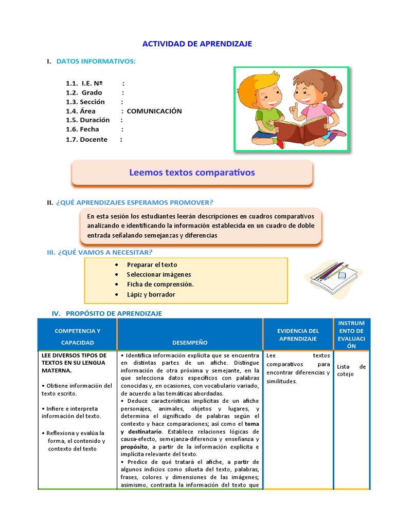 Texto comparativo | PDF | Evaluación | Ciencia cognitiva