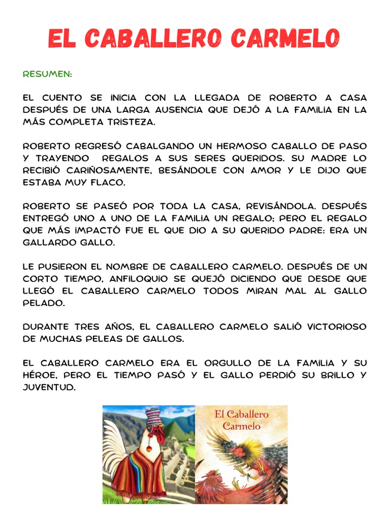 El Caballero Carmelo: Resumen | PDF