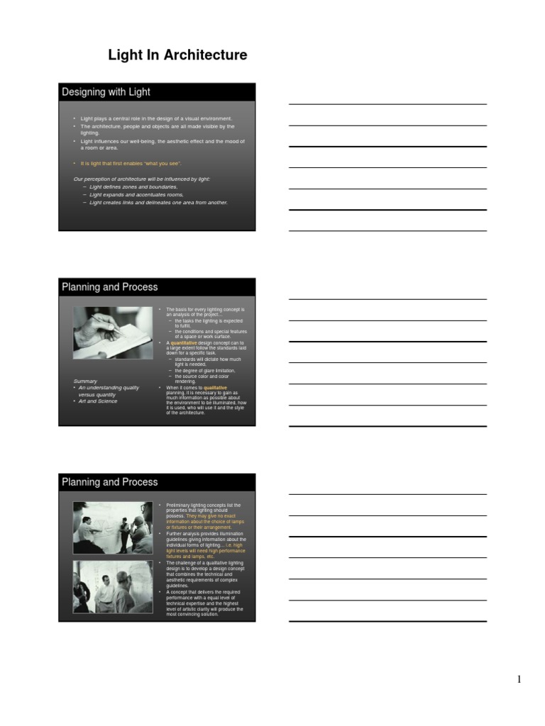 Designing with Light in Architecture | PDF | Contrast (Vision) | Lighting