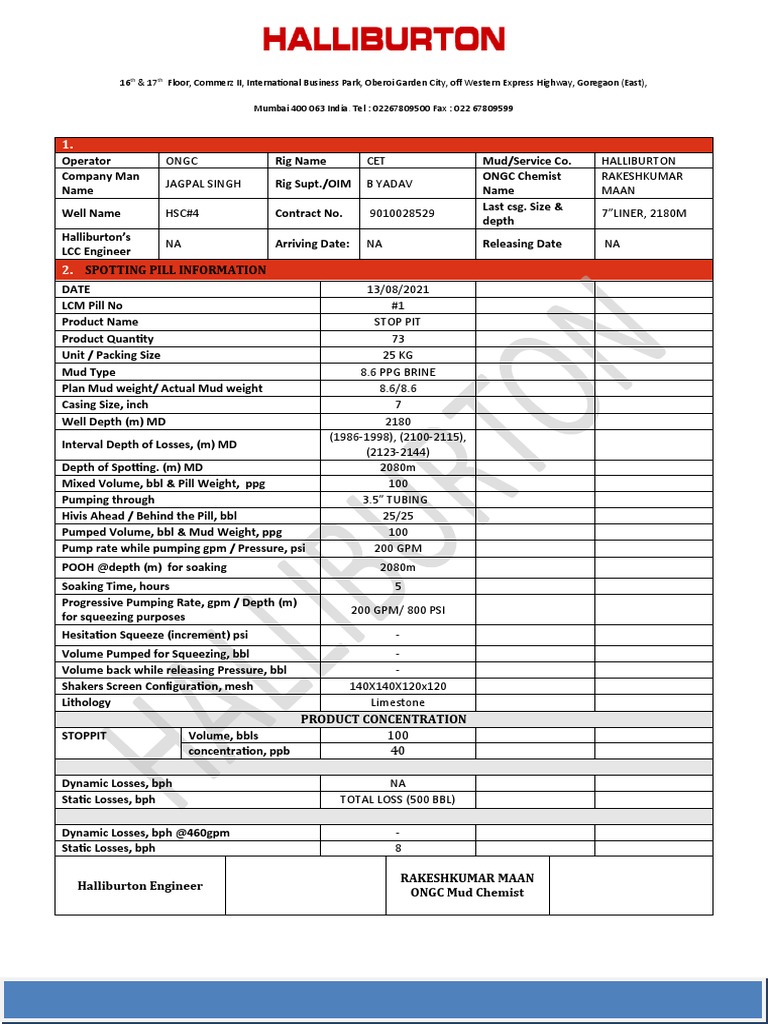 Stop Pit Report | PDF | Physical Sciences