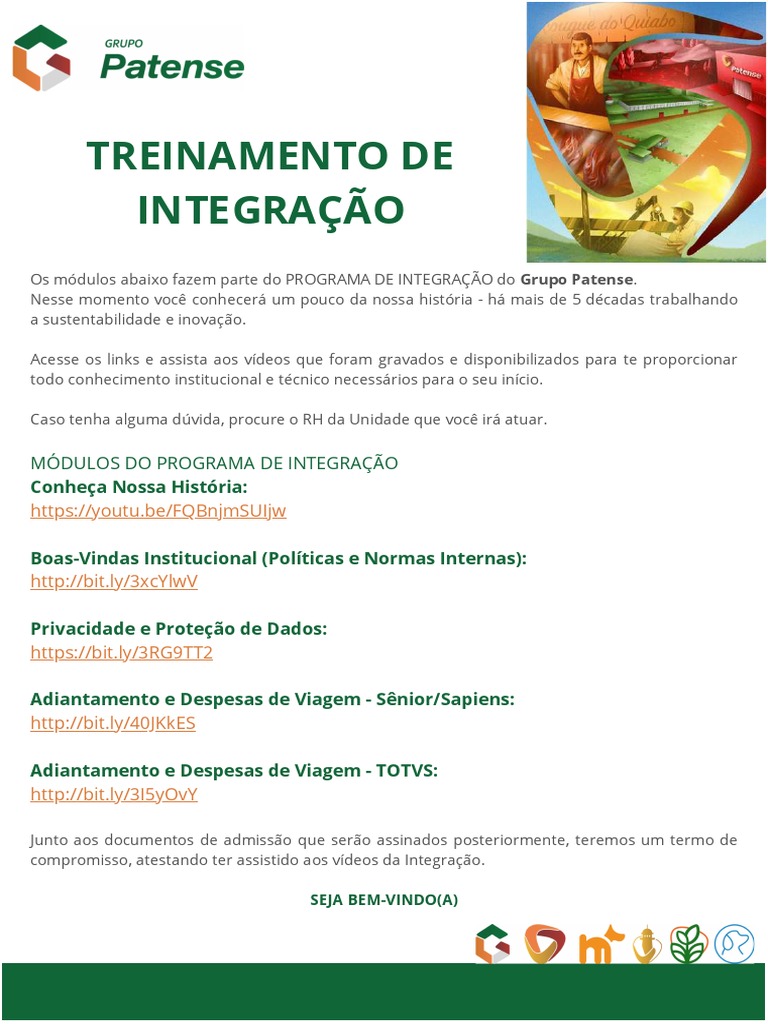 Programa de Integração Grupo Patense | PDF