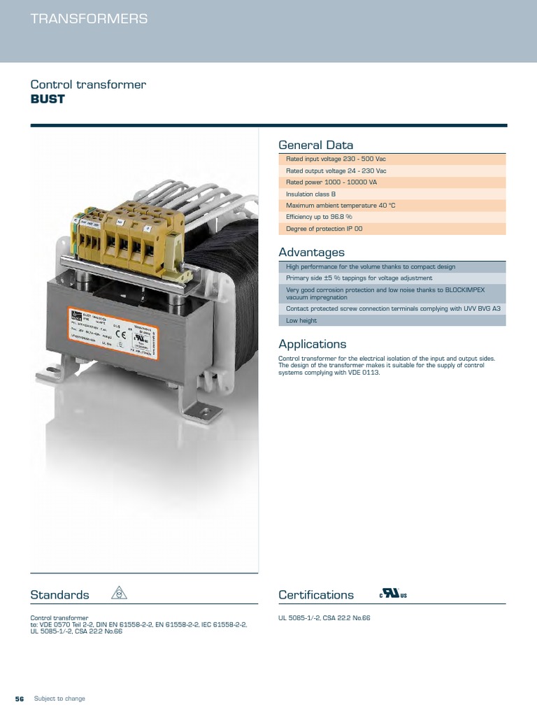 Block-BUST EN | PDF | Alternating Current | Transformer