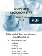 Stoichiometry Formula Sheet | PDF