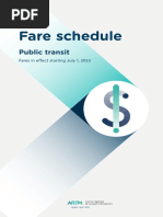 NJ Transit Bus Fare Chart 2025 | PDF | Public Transport | Transport