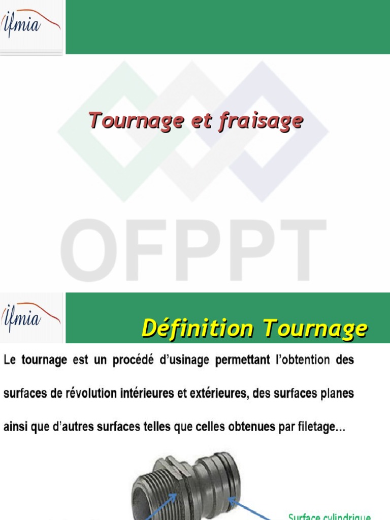 Tournage et fraisage : principes et machines | PDF | Usinage | Outils