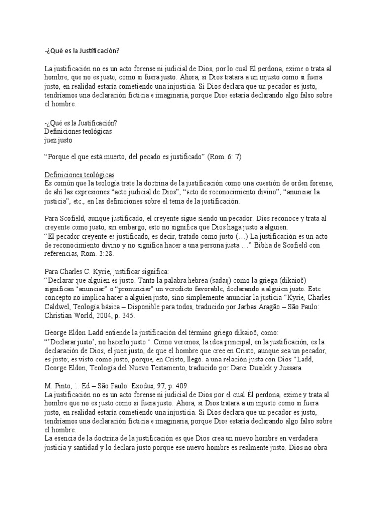 Qué es la Justificación | PDF | Justificación (teología) | Jesús