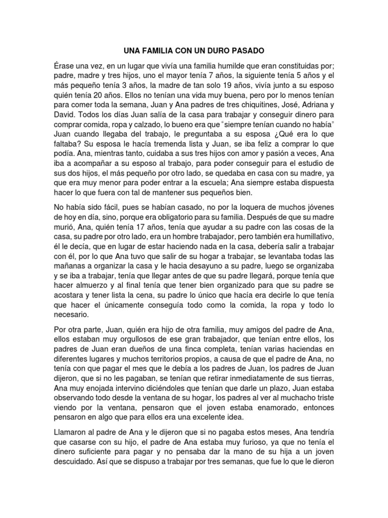 Una Familia Con Un Duro Pasado Pdf