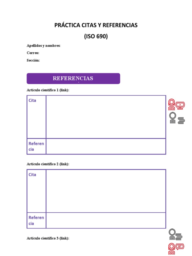 Práctica Citas en Iso 690 | PDF