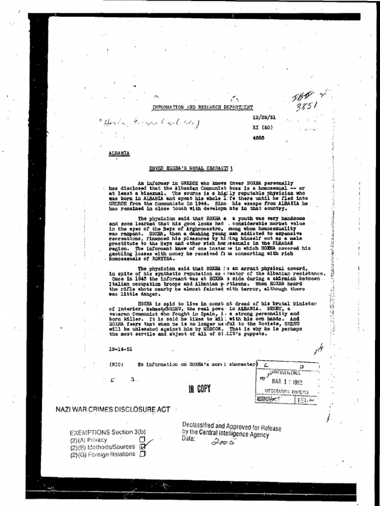 Hoxha, Enver - 0014 | PDF | World War II