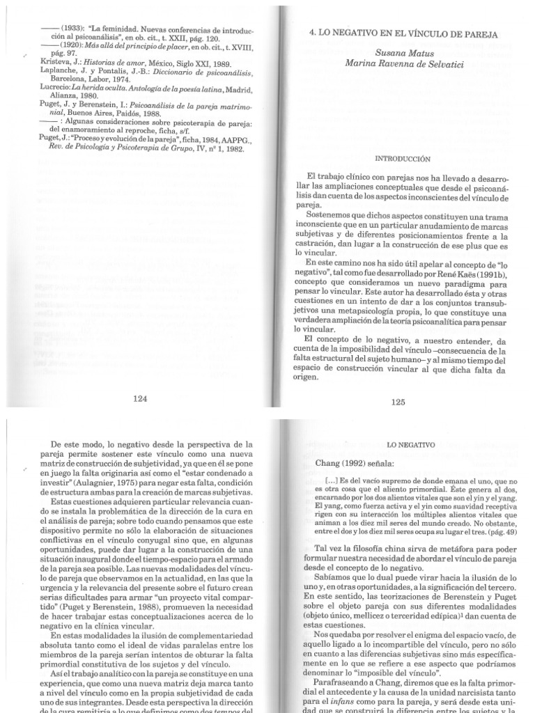 Lo Negativo en La Pareja | PDF