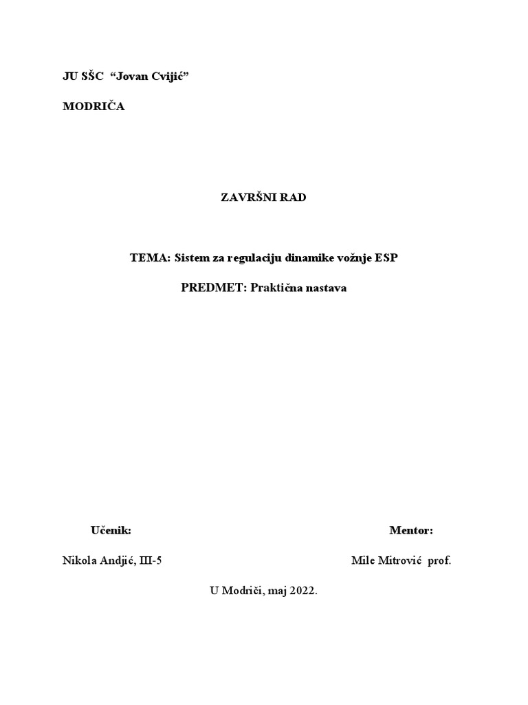 Zavrsni Rad | PDF Zavrsni Rad | PDF