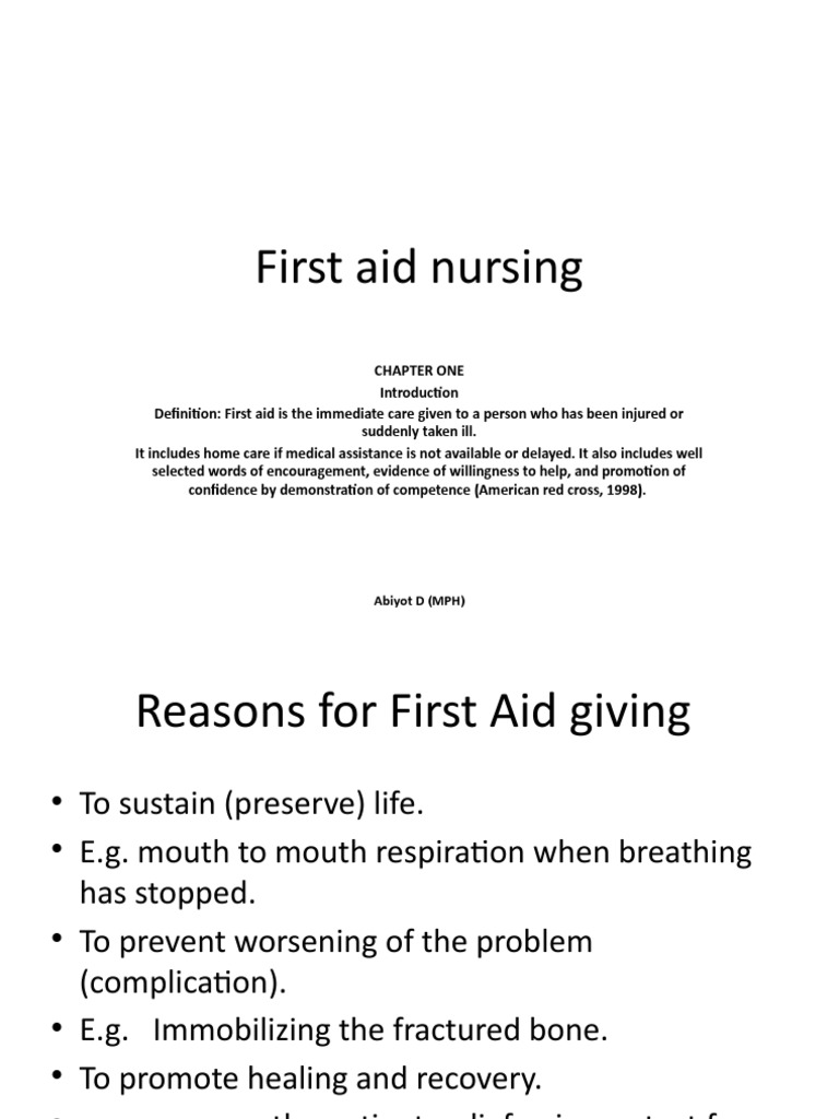 First Aid Nursing | Download Free PDF | First Aid | Cardiopulmonary ... First Aid Nursing | Download Free PDF | First Aid | Cardiopulmonary ...
