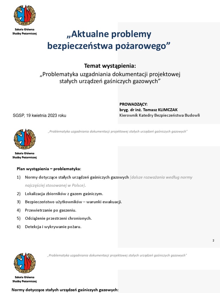 SGSP - Tomasz Klimczak - 2023.04.19 | PDF
