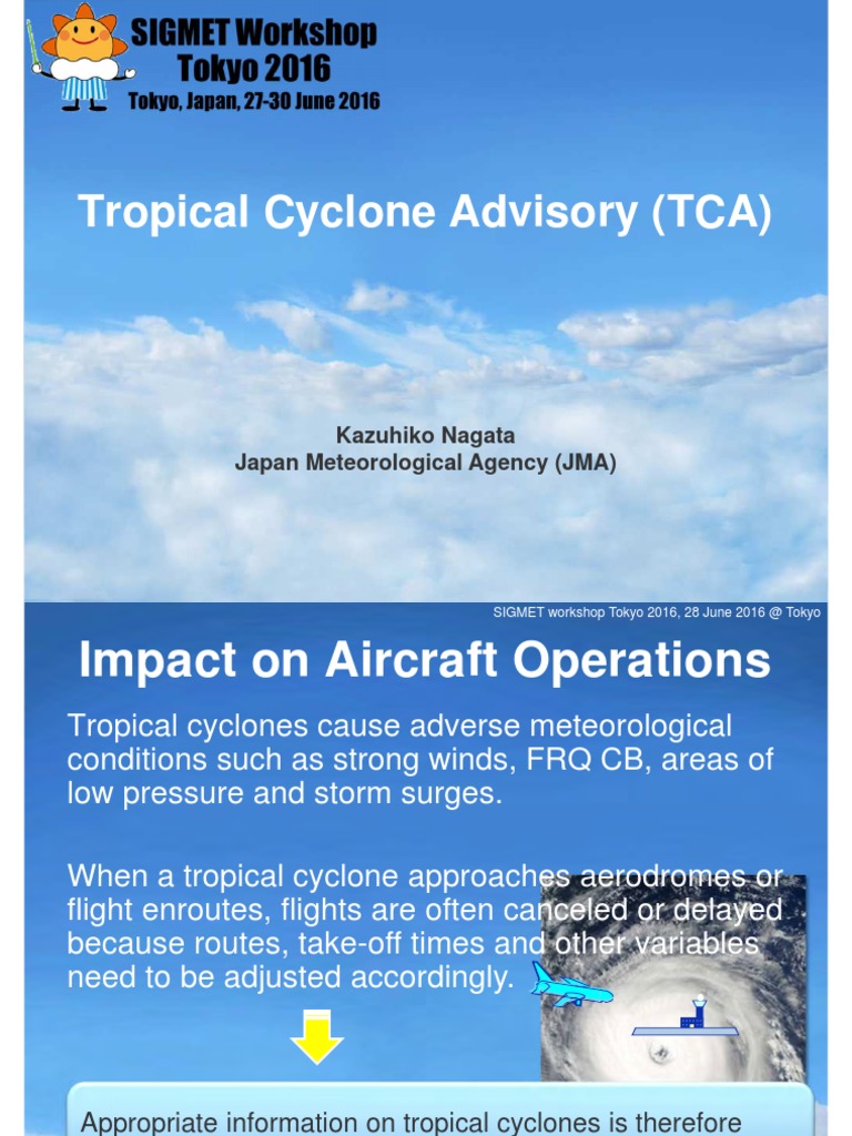Report - Attachment E1 - JMA Tropical Cyclone Advisory | PDF