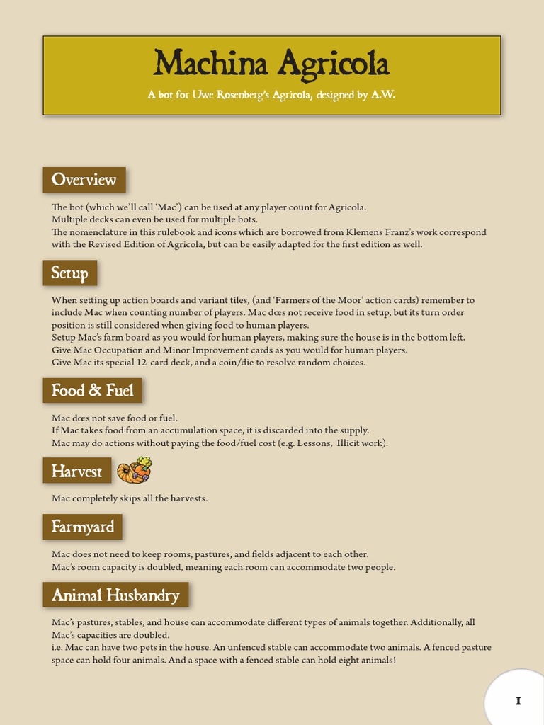 Machina Agricola v1 | PDF | Agriculture | Food Industry