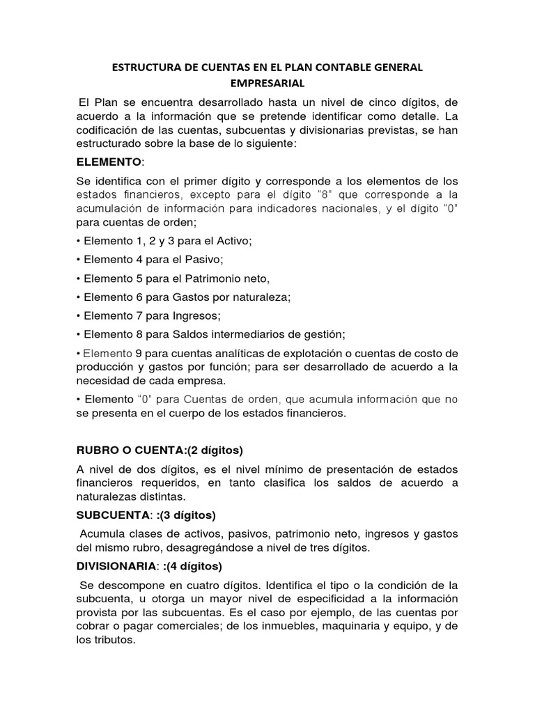 Estructura Del PCGE | PDF