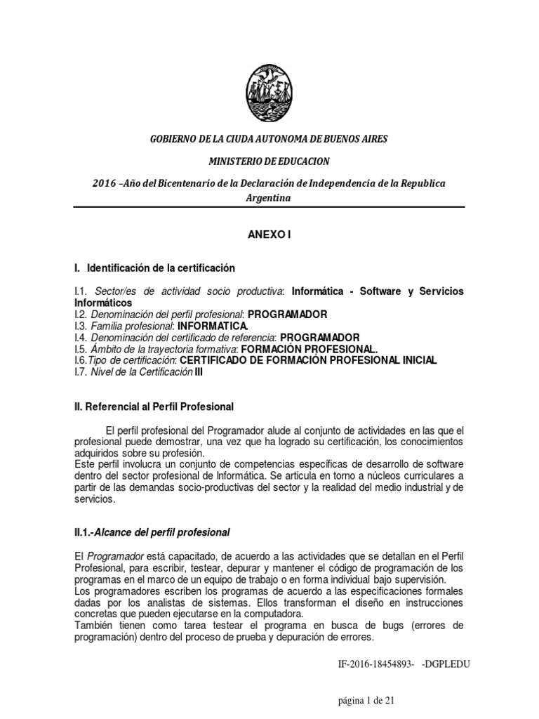 Perfil y funciones del programador | PDF | Software | Lenguaje de ...