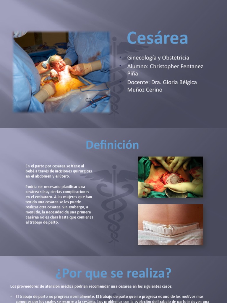 Cesárea | PDF | Parto | Seccion de cesárea