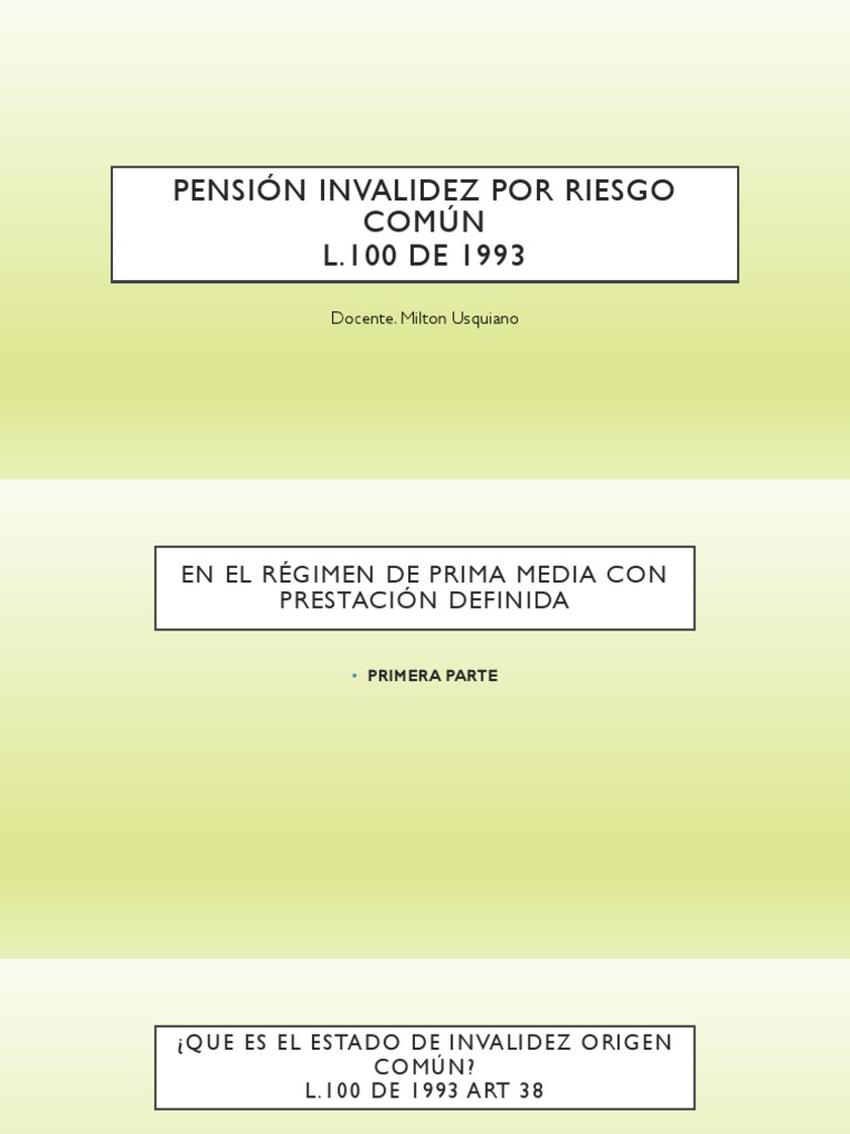 Pensión Invalidez: Requisitos y Monto | PDF | Pensión | Ahorro