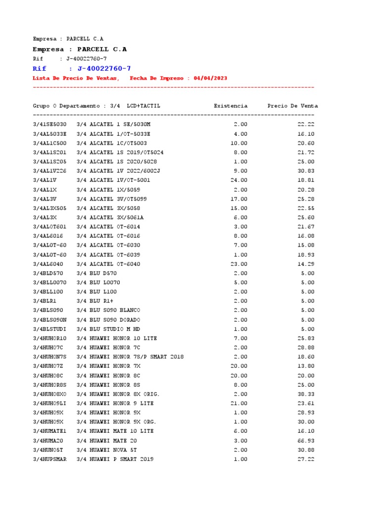Lista4 4-04-23 | PDF | I Phone | Smartphone