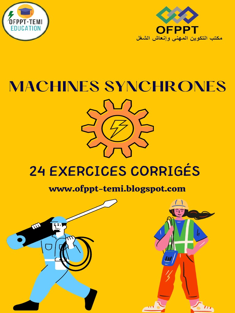 Machines Synchrones: 24 Exercices Corrigés | PDF | Teaching Methods & Materials | Technology ...