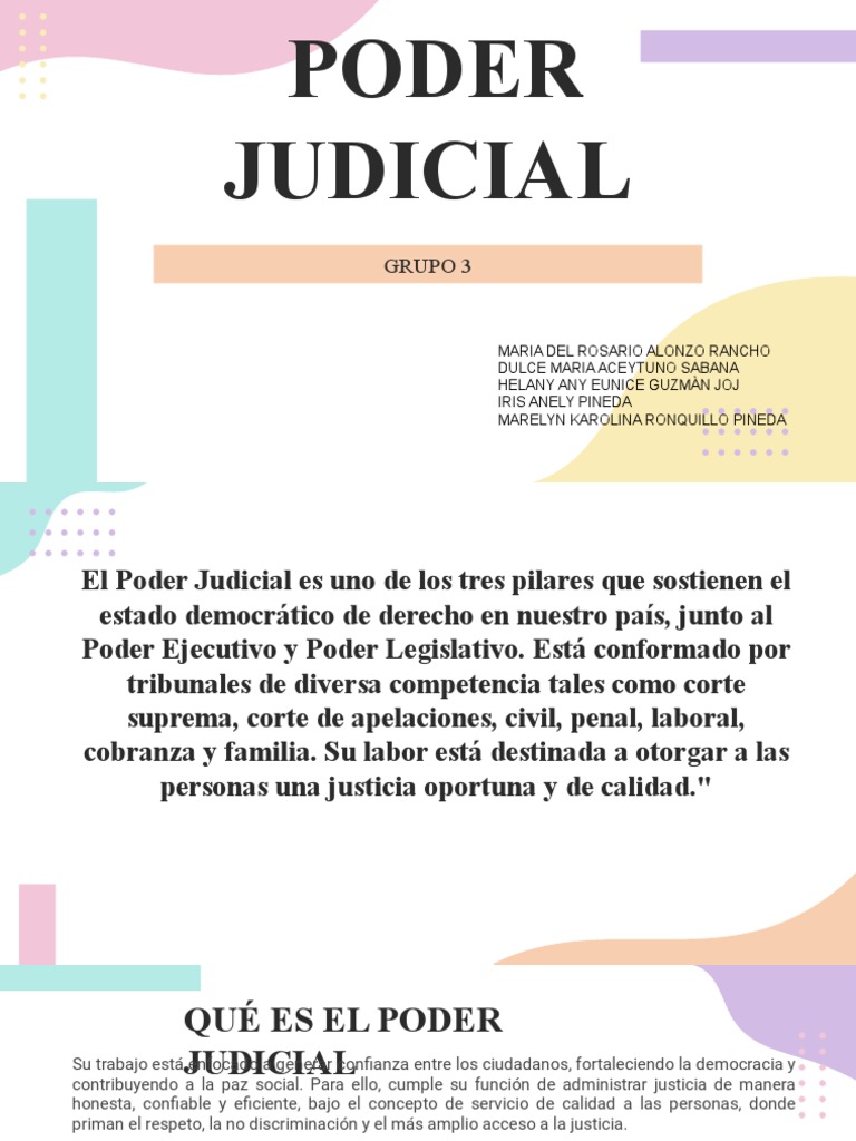 Presentación Poder Judicial | PDF