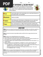 Element Superhero Project Guide | PDF | Chemical Elements | Superheroes