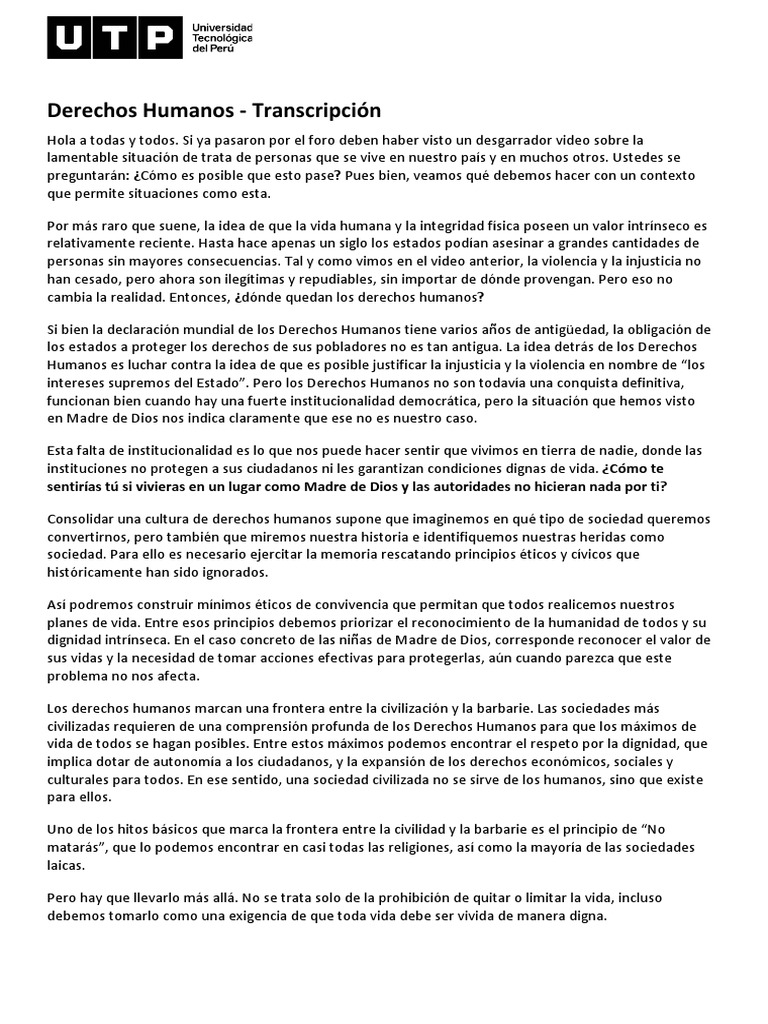 Derechos Humanos y Solidaridad | PDF | Derechos humanos | Sociedad