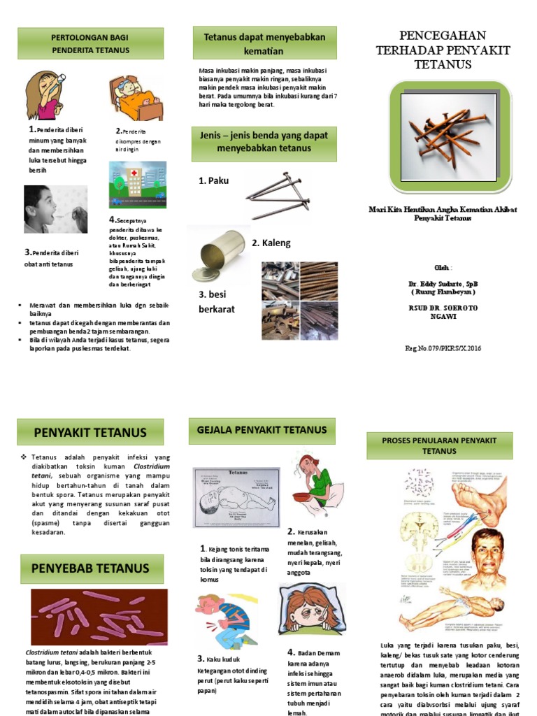 Pencegahan Terhadap Penyakit Tetanus: Tetanus Dapat Menyebabkan Kematian | PDF
